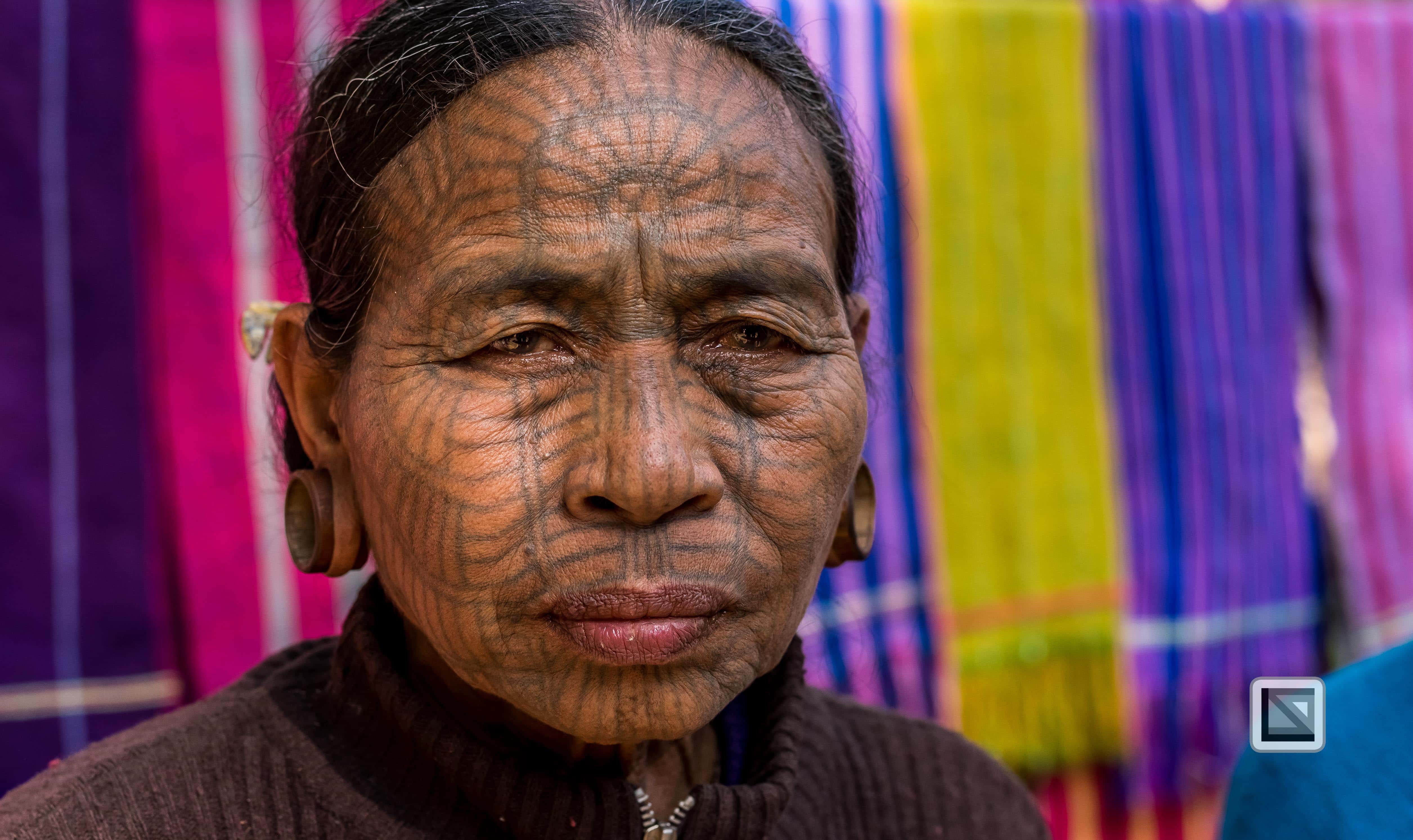 Myanmar Chin Tribe Portraits color Mrauk-U-12